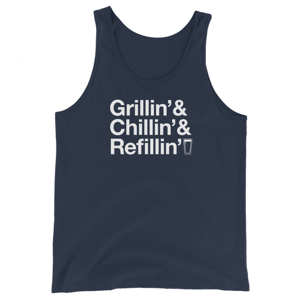 Grillin' Chillin' Refillin' Tank Top – Classic Dad